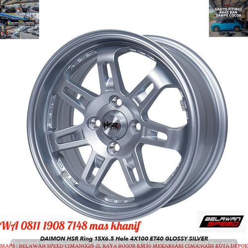 Jual VELG MOBIL HSR DAIMON R15 RING 15Mitsubishi Attrage Delica D:2 eK Space ek Space Custom ek ...