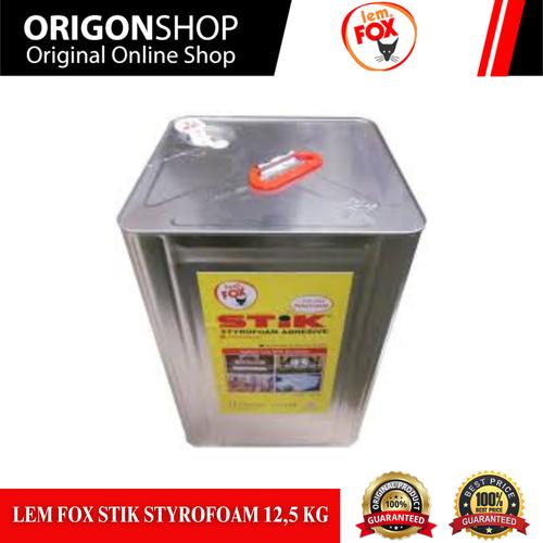 Jual Lem Fox Stik Styrofoam Blek 12,5 kg Lem Styrofoam Lem Gabus ...