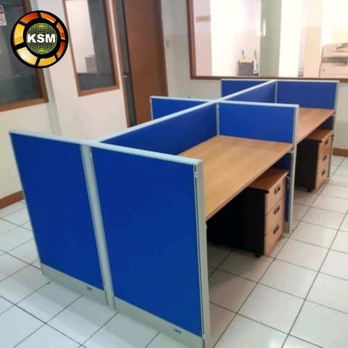 Jual KSM Meja Cubicle Partisi Workstation 4 Orang Staff Admin terMurah ...