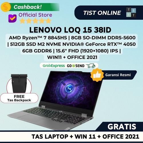 Promo LENOVO GAMING LOQ 15AHP9 38ID AMD RYZEN 7 8845HS RTX4050 8GB ...