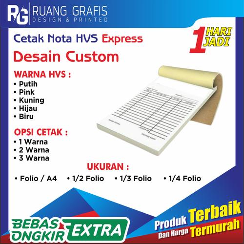 Jual CETAK BUKU NOTA 1PLY 1 RIM - Kota Bekasi - Ruang Grafis Stiker ...