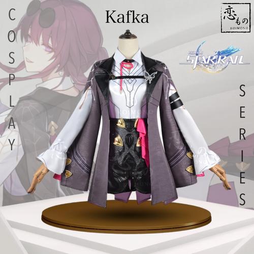 Promo KOIMONO Kafka Honkai Star Rail HSR Costume Cosplay Set Wig ...