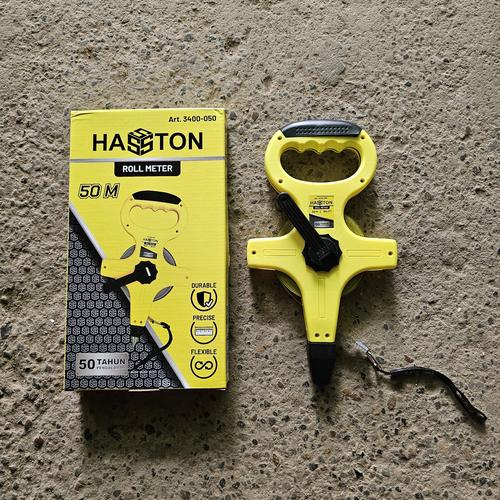 Jual Meteran tancap 50m plat besi HASSTON / Roll meter plat besi Mdl ...