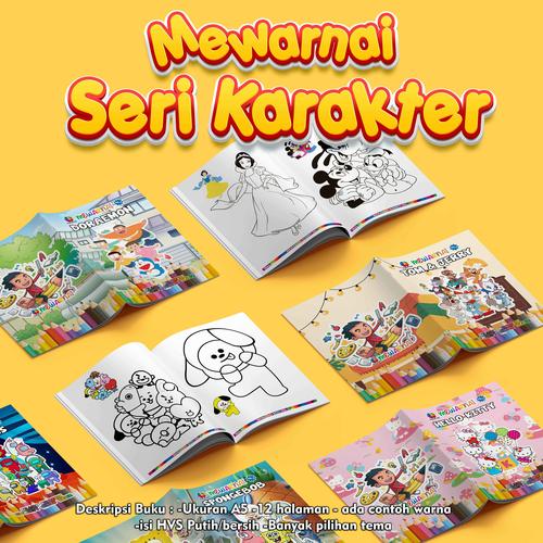 Jual Buku Mewarnai Karakter - buku mewarnai anak - DISNEY - Kota ...