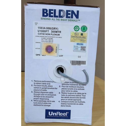 Jual BELDEN Cat 5E 1583A Original - 305m Grey - Jakarta Pusat ...