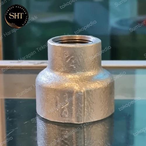 Jual Reducer Galvanis Drat 1-1/2 x 1/2"Inch / Vlok Sok Reducer Galvanis ...