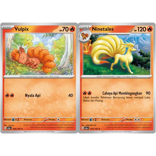 Jual Pokemon TCG Indonesia - Vulpix, Ninetales sv6s - Vulpix - Kab ...