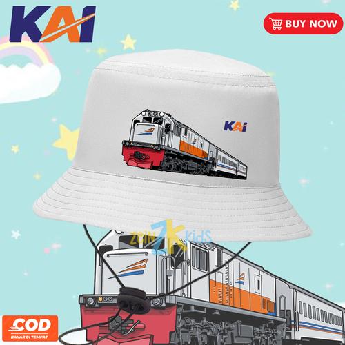 Jual Bucket Hat Anak Railfans Lokomotif Kereta Api | Topi Anak ...