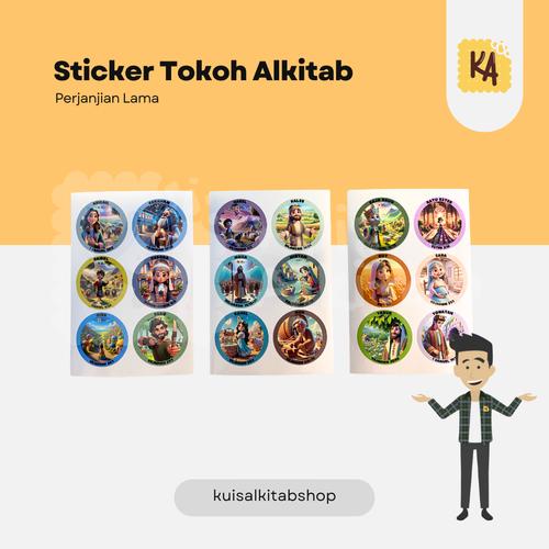 Jual Sticker Tokoh Alkitab Perjanjian Lama/Sticker Alkitab/Sticker ...