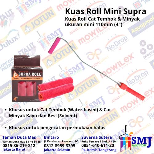 Jual Kuas Roll Cat Tembok dan Minyak mini kapal SUPRA merah - SET ...