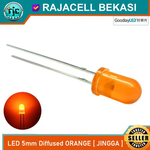 Jual LED 5mm Orange Diffused F5 Diode Super Bright Round Light - Kota Bekasi - RAJACELL BEKASI ...