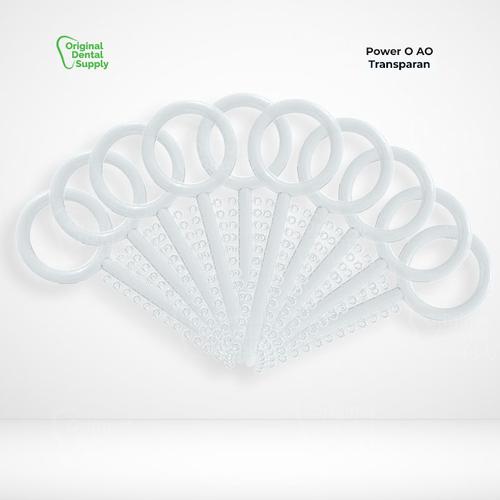 Jual Power O AO Merc Art Ortho transparan Karet Behel Bening isi 10 ...