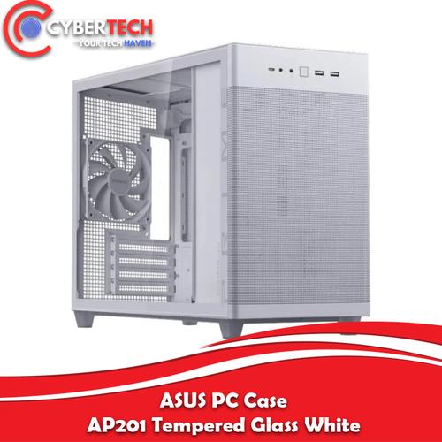 Jual ASUS PC Case AP201 Tempered Glass MicroATX Case White Edition ...
