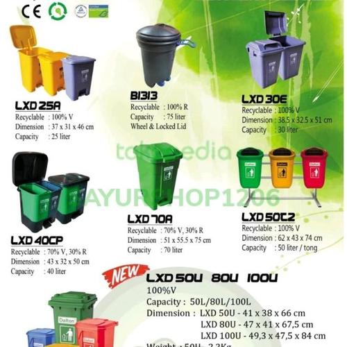 Jual Tempat Sampah 2 Pilah 40L Original Dalton Lxd40Cp Ori - 40CP - Kota Surabaya - Jamzamseler ...