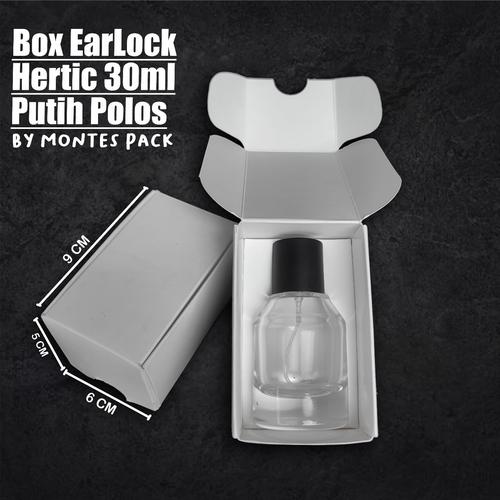Jual BOX EARLOCK | untuk botol hertic 30ml | box parfum earlock Putih Polos - Kota Malang - BOX ...