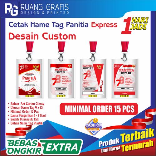 Jual NAME TAG PANITIA HUT RI 17 AGUSTUS - Kota Bekasi - Ruang Grafis ...