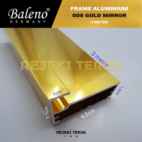 Jual Frame Aluminium Kaca Profil Handle Emas Lemari Bingkai Kitchen FA ...