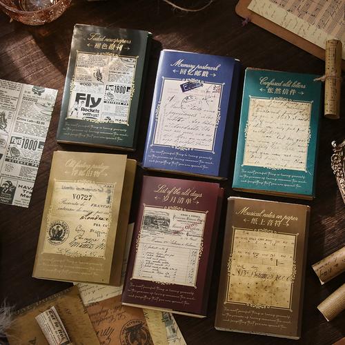 Promo 60 Pcs/ Pack JUNK JOURNAL Kertas Scapbook Set Aesthetic Deco ...