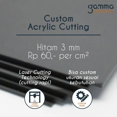 Jual Akrilik 3 mm Hitam Custom Laser Cutting Marga Cipta / Potongan ...