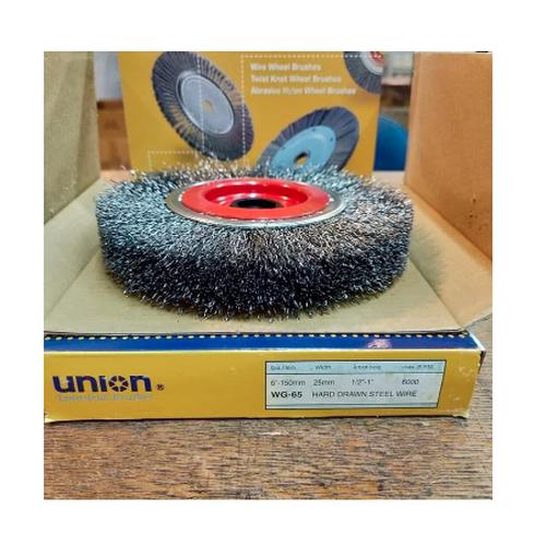 Jual Wire Brush Union WG 65 6" 150 mm / Sikat Kawat Piring Union WW65 ...