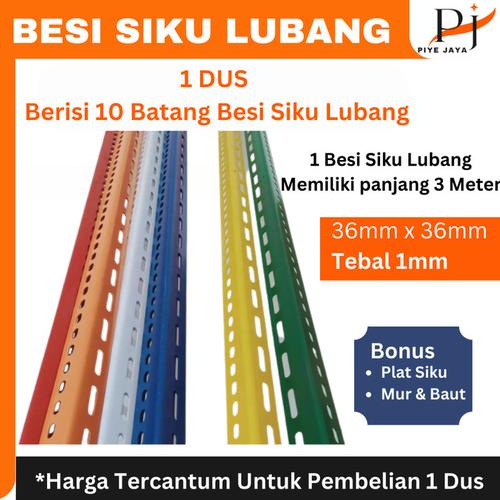 Jual Besi Siku Rak Rack Susun Lubang Lobang Tebal Serbaguna Fleksibel ...