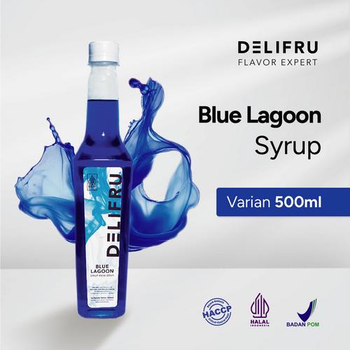 Promo Blue Lagoon Syrup Delifru 500 ml - Sirup Jeruk Biru Premium ...