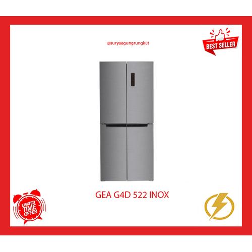 Jual KULKAS SIDE BY SIDE GEA 4 PINTU 522 LITER 180 WATT - G4D 522 INOX ...