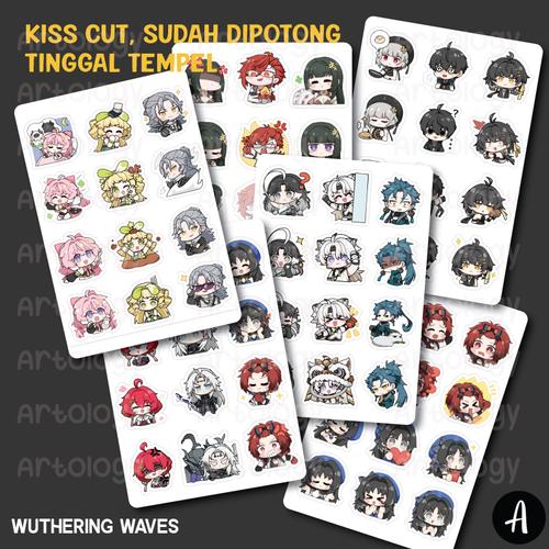 Promo Sticker Set Wuthering Waves Wuwa - Rover Yangyang Chixia Jiyan ...
