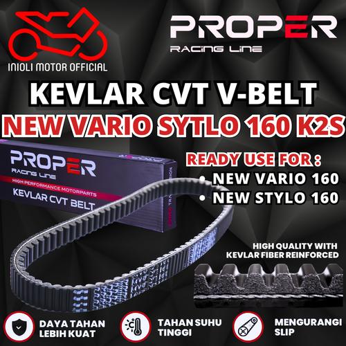 Jual VANBELT VBELT KEVLAR PROPER RACING LINE VARIO NEW 160 ESP K2S CVT ...