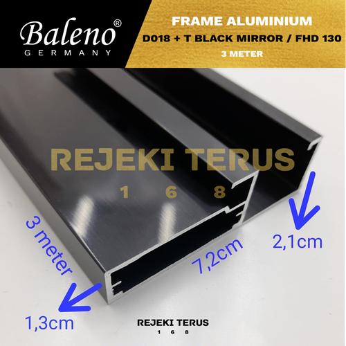 Promo Frame Aluminium Kaca Profil Handle Hitam Lemari Bingkai Kitchen ...