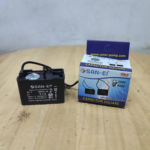 Jual KAPASITOR KOTAK SAN EI 8UF 450V capacitor 8 mikro mfd uf mf vac ...