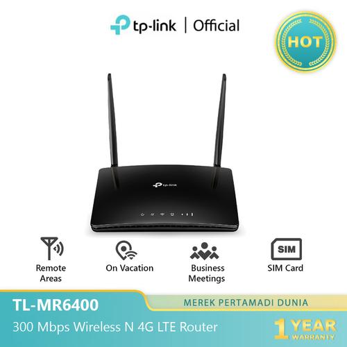 Promo Router TP-Link TL-MR6400 Wifi Modem Router Modem WiFi 4G LTE N300 ...