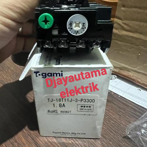Jual Thermal Overload Relay TJ-18T11J-3-P3300 TOGAMI - Jakarta Pusat ...
