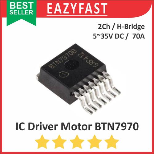 Jual IC Driver Motor DC BTN7970 DIP 70A 2Ch 2 Ch Channel 70A H Bridge ...