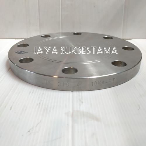 Jual Flange Buta Stainless SS 316 JIS 10K 4" inch - Blind Flange SS316 ...