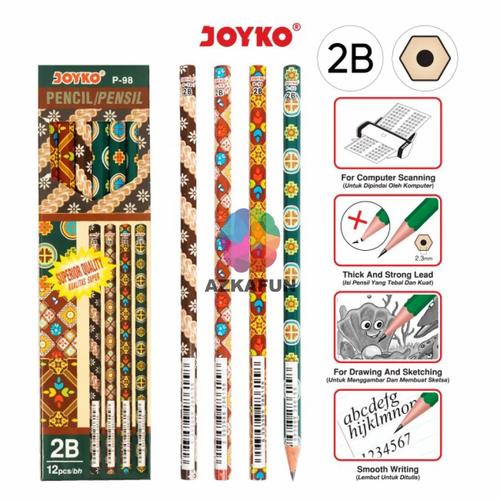 Jual P-98 - Pensil 2B Joyko - Pensil Batik joyko satuan - Kota ...