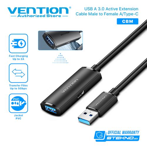 Jual Vention Kabel Perpanjangan Extension USB A 2.0 Male to Female with ...