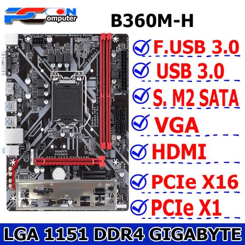 Jual Mainboard Mobo Gaming LGA 1151 DDR4 B360M-H Dengan Processor Gen8/9 - B360+8500+8GB - Kota ...