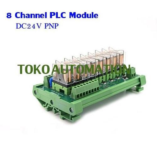 Jual 8 CHANNEL PLC CONTROL PANEL RELAY MODULE G2R-1-E 16A 24V DC PNP ...