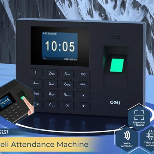 Jual Deli Mesin Absensi Sidik Jari ES151 / Absensi fingerprint Deli ES ...
