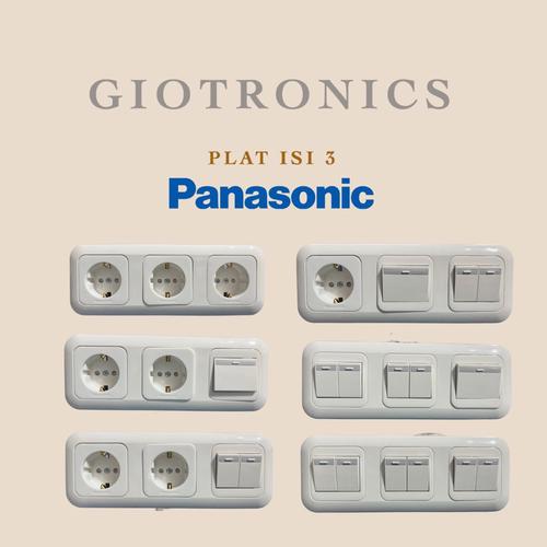 Jual PLAT SAKLAR STOP PANASONIC ISI 3 WEJ 7823 PANJANG PLAT IN COVER ...