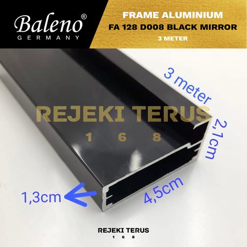 Promo Frame Aluminium Kaca Profil Handle Hitam Lemari Bingkai Kitchen ...