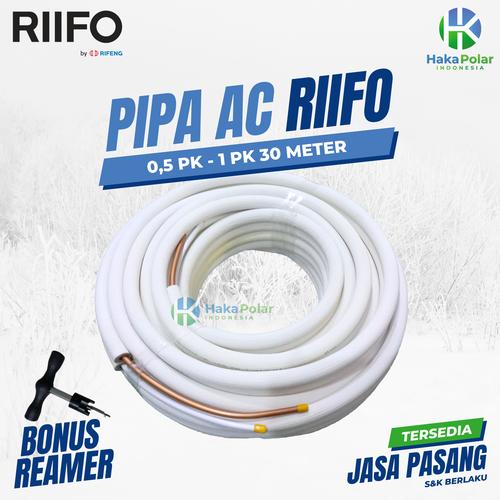 Promo Pipa AC Riifo Rifeng 30 meter plus insulasi (0,5 - 1 pk) setara 1 ...