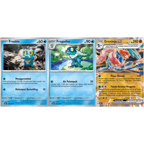 Jual Pokemon TCG Indonesia - Froakie, Frogadier, Greninja EX sv6s ...