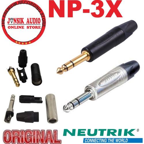 Jual Neutrik NP3X NP-3X Konektor TRS6.5mm Jack Akai Stereo Original ...