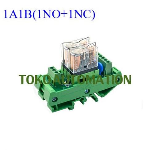 Jual 2 CHANNEL PLC CONTROL PANEL RELAY MODULE 16A 24V DC 1A1B PA29 ...