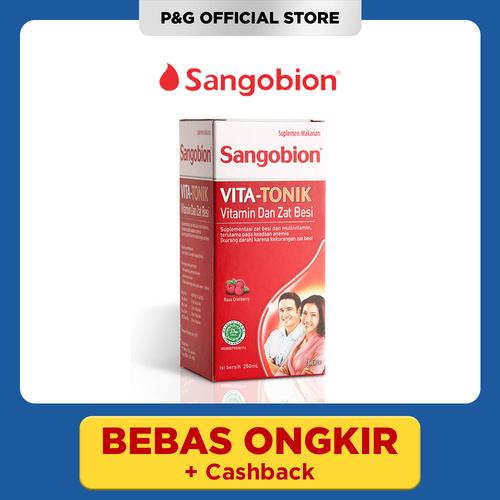 Promo Sangobion Vita-Tonik Suplemen Zat Besi - Sirup 250ml - Jakarta ...
