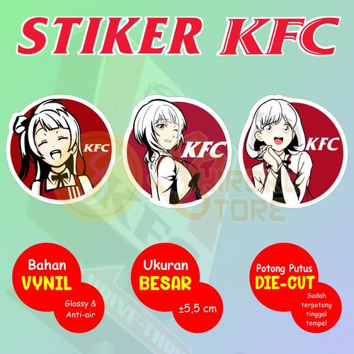 Promo Stiker Plesetan Parodi KFC - Kotori Minami / Karin Asaka / Keke ...