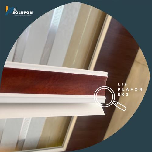 Jual Lis Sudut Siku Motif Kayu R03 Lis Plafon PVC Dekoratif Tahan Rayap ...