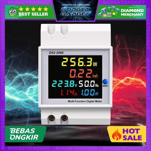 Jual Taffware Meteran Listrik Digital Display Din Rail Single Phase ...